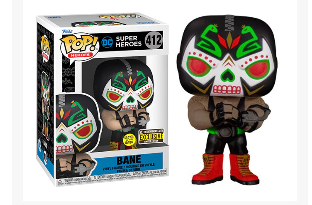 Funko POP! #412 Dia de los DC Bane Glow In The Dark Entertainment Eart ...