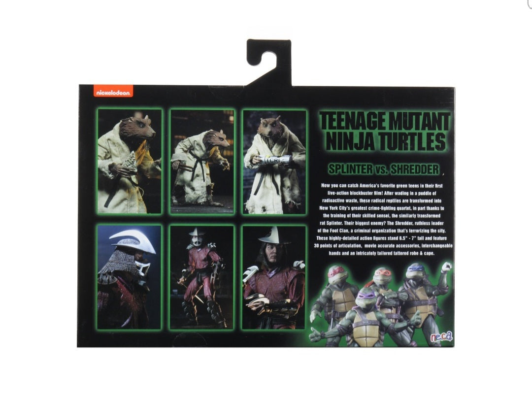 Walmart exclusive NECA TMNT Movie Splinter and Shredder 2-pack – J5 Toys